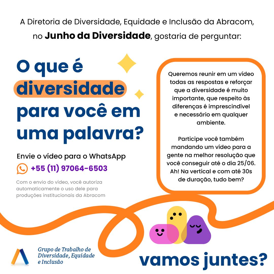 O que é diversidade para você em uma palavra? – ABRACOM